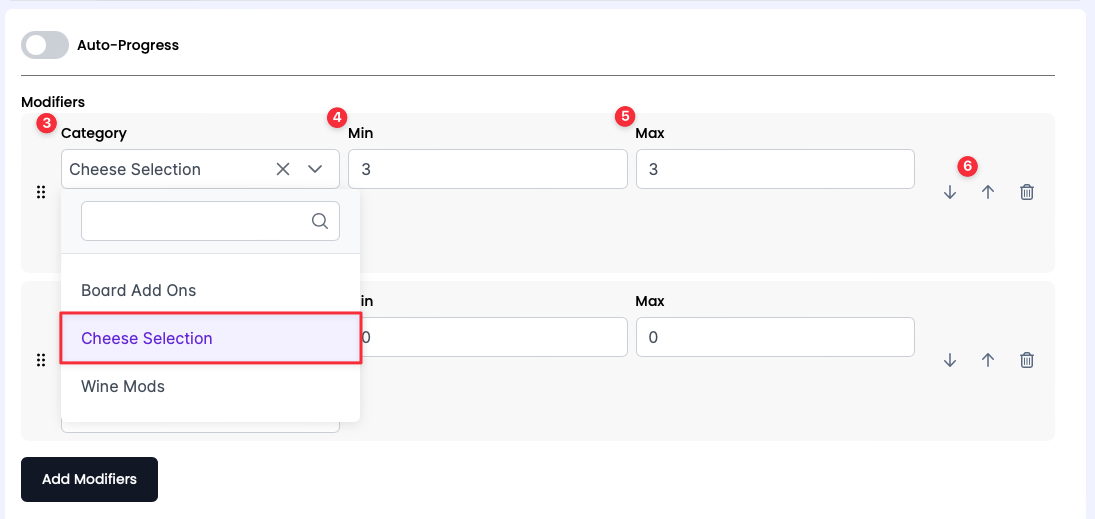 Adding Modifiers to a Menu Item – NX Restaurant